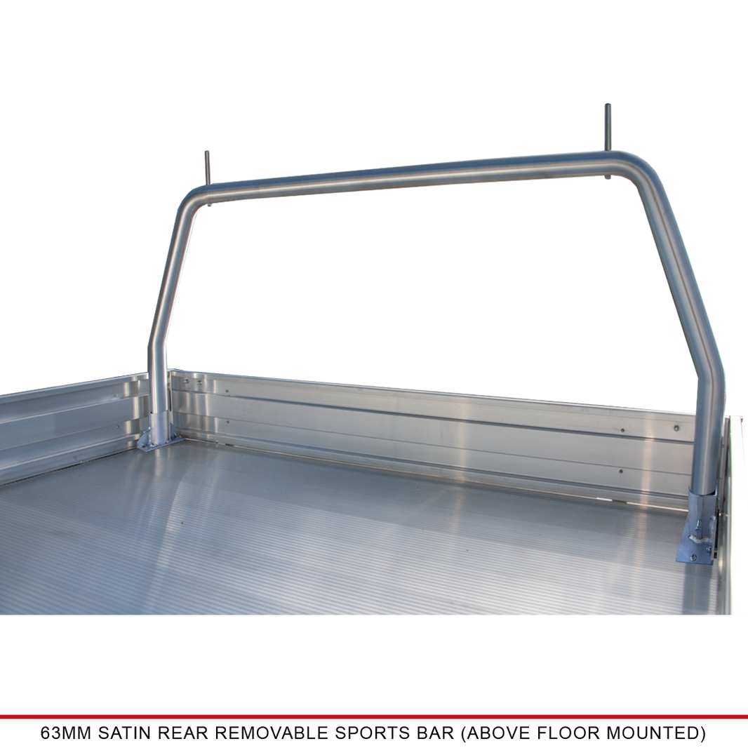 63mm Satin Rear Removable Sports Bar (Above Floor Mounted) – Duratray