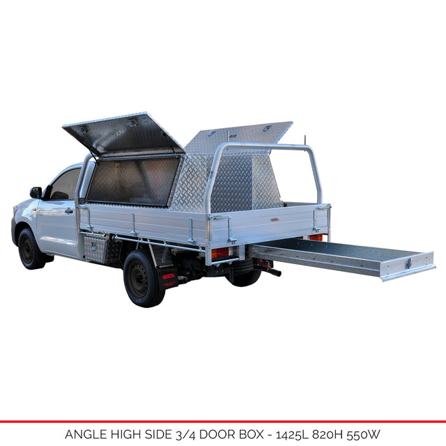 Fixed Toolbox Rear Ladder Rack – Duratray